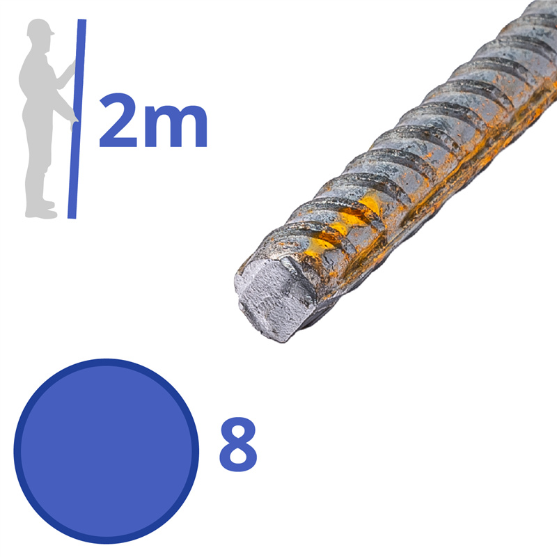 Beton ijzer 8mm makkelijk thuisbezorgd vanaf 1 stuk?